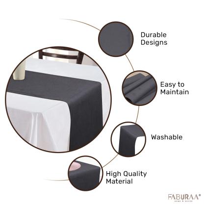 Faburaa Table Runner for Centre Table, Cotton Table Runner for 6 Seater ...