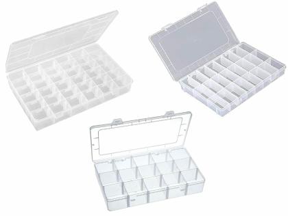 Inditradition Adjustable Grid Cell Storage Boxes Combo, Plastic ( Pack ...
