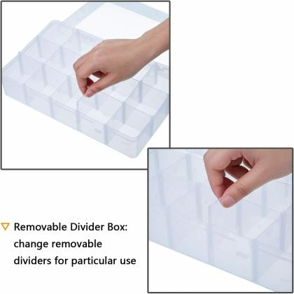 Inditradition Adjustable Grid Cell Storage Boxes Combo, Plastic ( Pack ...