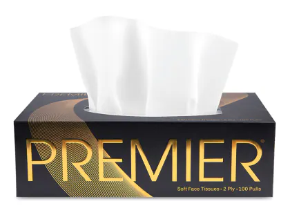 Premier Paper 2 Ply Soft Face Tissue Box 100 Pulls (Pack of 8) - JioMart