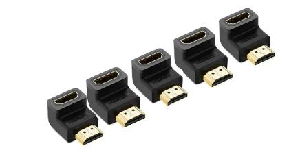 CABLES MASTER HDMI Adapter Male to Female, 90 Degree HDMI Bend, L ...