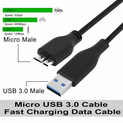 MVTECH USB 3.0 Data Cable Cord for External HDD Hard Disk Drive, My ...