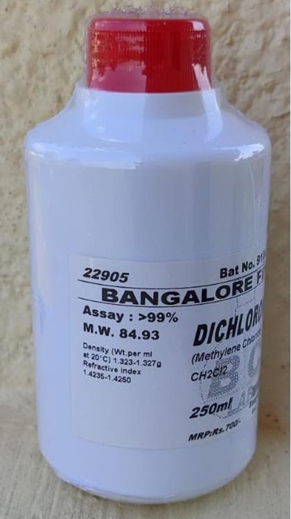DICHLOROMETHANE LR - 250ml (MDC, Methylene Dichloride) - JioMart