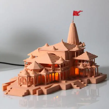 Ayodhya Ram Temple 3D Printed Architectural Ram Mandir Model - JioMart