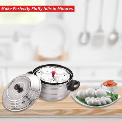 PANCA Stainless Steel Idli Cooker 4 Plate 16 Idli Maker Idli Pot with ...