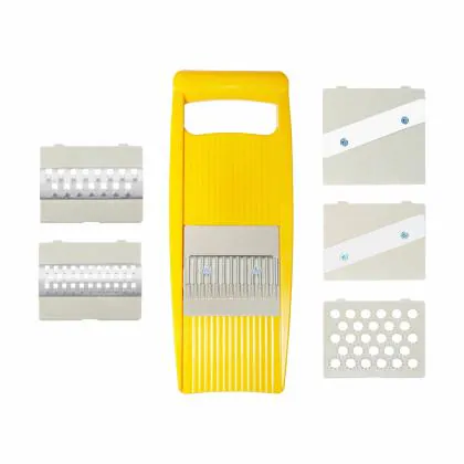 CLASSY TOUCH Plastic 6 in 1 Grater and Slicer with Stainless Steel ...