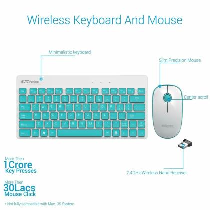 Portronics Key2-A Combo of Multimedia Wireless Keyboard & Mouse ...