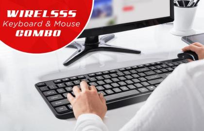 Intex IT-WLKBM01 POWER Wireless Keyboard & Mouse Combo Set(Black) - JioMart
