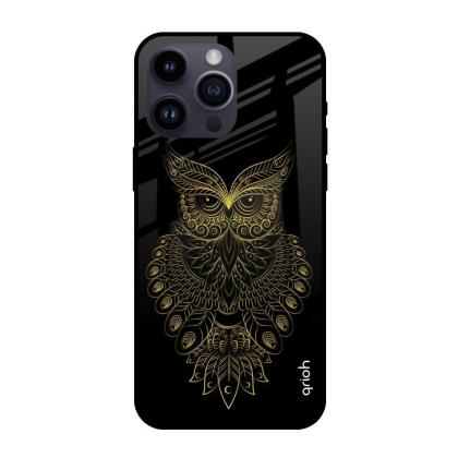 Qrioh Golden Owl Glass Case for Apple iPhone 14 Pro Max - JioMart