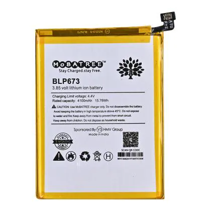 Mobatree BLP 673 Original Mobile Battery for OPPO A3s,A5,4100 MAh (6 ...