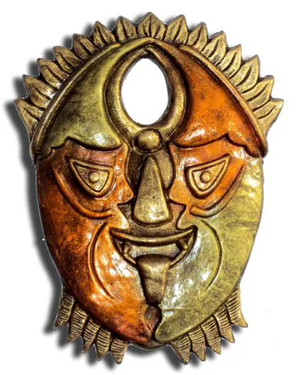 Terracotta Wall Hanging Mahakal Face Mask Nazar Battu Evil Eye ...