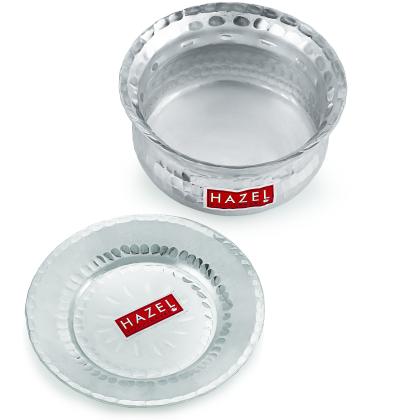HAZEL Aluminium Hammered Finish Handi With Lid Biryani Rice Cooking Pot ...