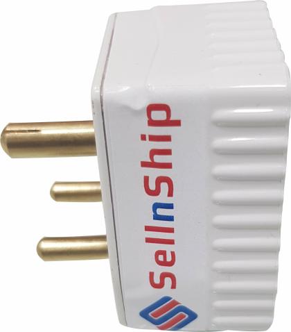 SellnShip White Plastic 3 Pin Power Socket with LED Indicator - JioMart