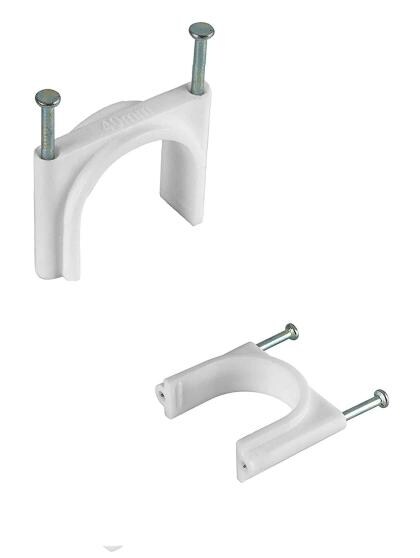 Hi-Plasst Double Nail Pipe Circle Cable Clip Wire Fastener With Metal ...