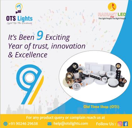 OTS LIGHTS 3W White Body LED Ceiling COB Spot, Focus, Down Ceiling ...