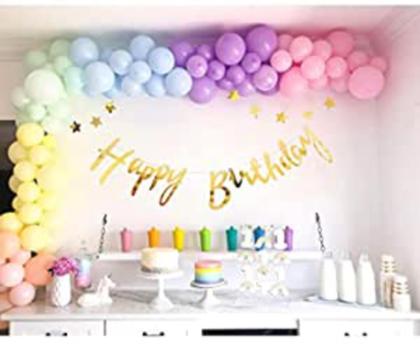 SpecialYou.in Pastel Rainbow Theme Birthday Decoration Combo For Baby ...
