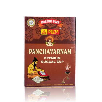 DELTA BRAND Panchavarnam Monthly Pack Premium Guggal Cup Box ( 30 Cups ...