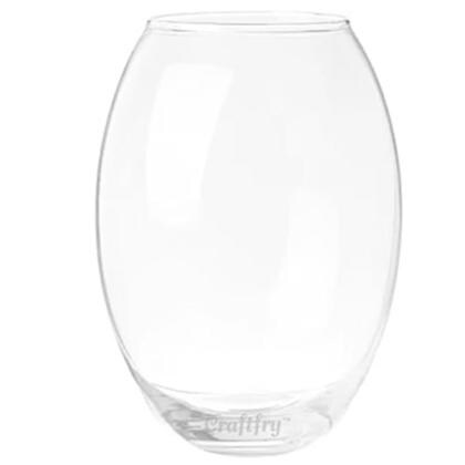 Craftfry Oval Shaped Decorative Glass vase for home & office Tabel ...