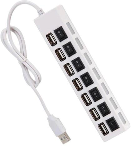 Phagqu White 7 Port Usb Hub - JioMart