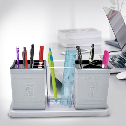 Flair Galaxy Multipurpose Desk Top Oraganizer With 3 Storage ...