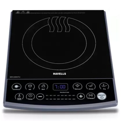 HAVELLS Insta cook ET-X Induction Cooktop (Black, Push Button) - JioMart