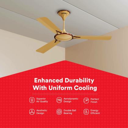 ZunVolt Emperor Ceiling Fan 50W 1200 mm 3 Blade Ceiling Fan - JioMart