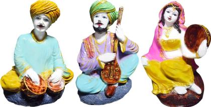 Gw Creations Multicolor Polyresin Decorative Showpiece - Sitar Musical ...