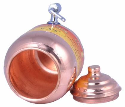 copper plane water pot/water tank jal dhara capacity 2 litre containe ...