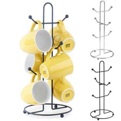 Giftoshopee Cup Stand Mug Holder Wrought Iron Heavy Quality Cup Stand ...