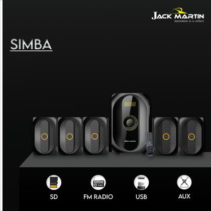 Jack Martin SIMBA Woofer Bluetooth Home Theatre (Black) - JioMart
