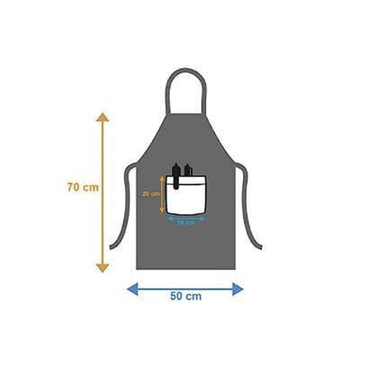 SellnShip Waterproof Cotton Kitchen Apron with Front Pocket ...