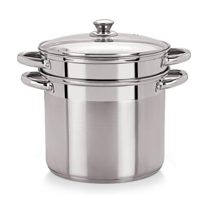 Pristine Sliver Stainless Steel Multi Purpose Steamer Set With Idli ...