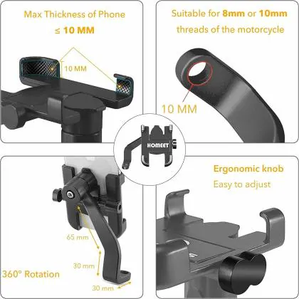 SKYCELL Universal Mobile Holder for Scooty , Bike Mobile Stand Holder ...