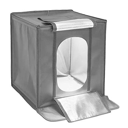 VTS LED Tent Light Cube Diffusion Soft Box Kit with 4 Colors Backdrops ...