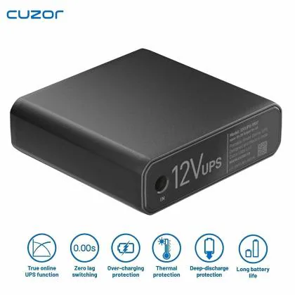 Cuzor 12V Mini UPS for WiFi Router Power Backup upto 4 Hours ( CZ-01A ...