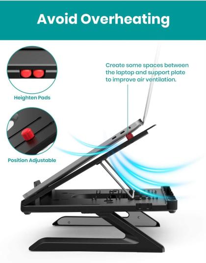 Striff Multi-Angle Adjustable Laptop Riser With Foldable Legs And Phone ...