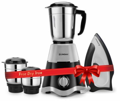 Longway Super Dlx 3 Jar Mixer Grinder (700 Watts, Black & Gray) & Kwid ...