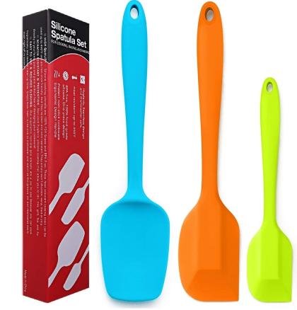 P-Plus International Silicone Spatula 3-piece Set, Non-stick Silicone ...
