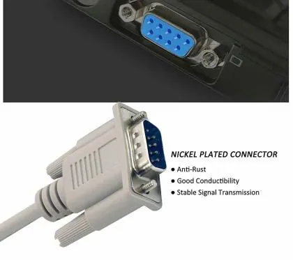 PremiumAV 9 Pin Serial Male to Female Extension Cable Lead DB9 RS232 ...