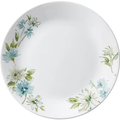 CORELLE Pack of 6 Glass Asia Collection Fairy Flora 22 cm Medium Plate ...