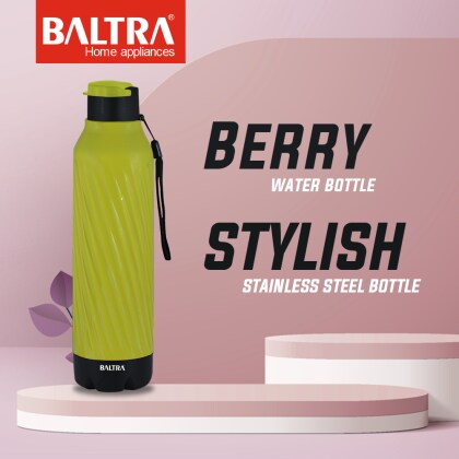 Baltra Berry Lime Hot & Cold Plastic Water Bottle with Inner Steel (700 ...