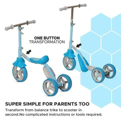 KIWI KOOL Slick 2 in 1 Scooter for Kids, Scooter, scooty, Ride on ...