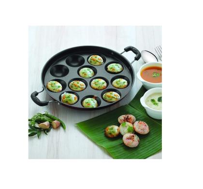 UCHHKOTI Non Stick Aluminum Appam/Idli/Ponganalu Maker Pan with Side ...