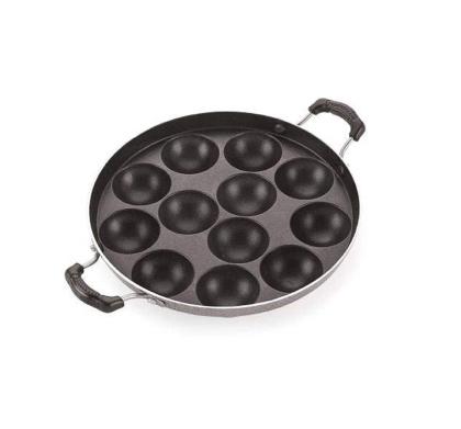 UCHHKOTI Non Stick Aluminum Appam/Idli/Ponganalu Maker Pan with Side ...
