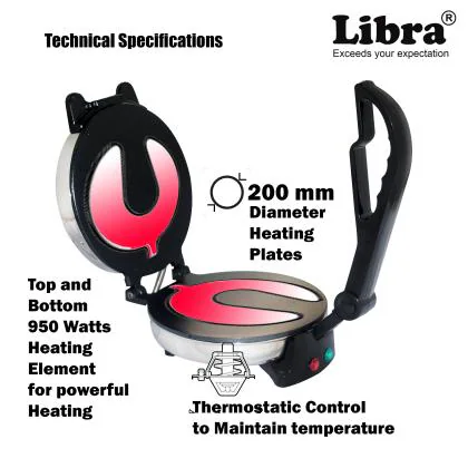 Libra Roti Maker Electric Automatic , chapati Maker with 900 Watts ...