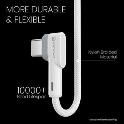 Portronics Connect L POR-1403 Fast Charging 3A Type-C Cable 1.2 M with ...