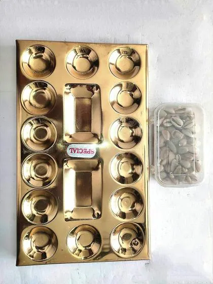 NAAYAGI - BRASS Pallanguzhi, GRAND BRASS MADE - PALLANGUZHI ...