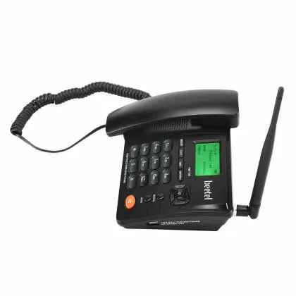 Beetel F2N Fixed landline Phone Wireless with LED Display, Dual Sim GSM ...