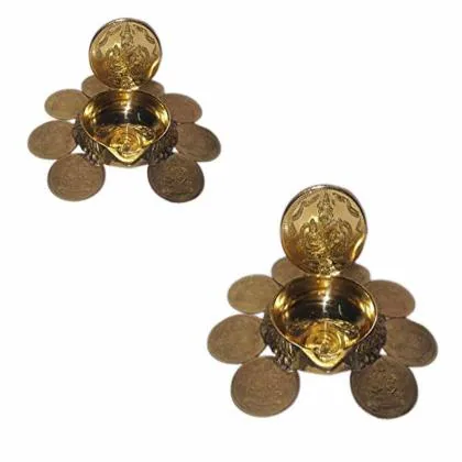 SARADHA METALS Brass Lakshmi Kuber Deepam| Deep | Diya | kundulu ...