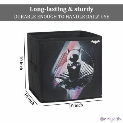 Batman Toys Organizer Storage Box for Kids, Small (Pack of 1) Black ...
